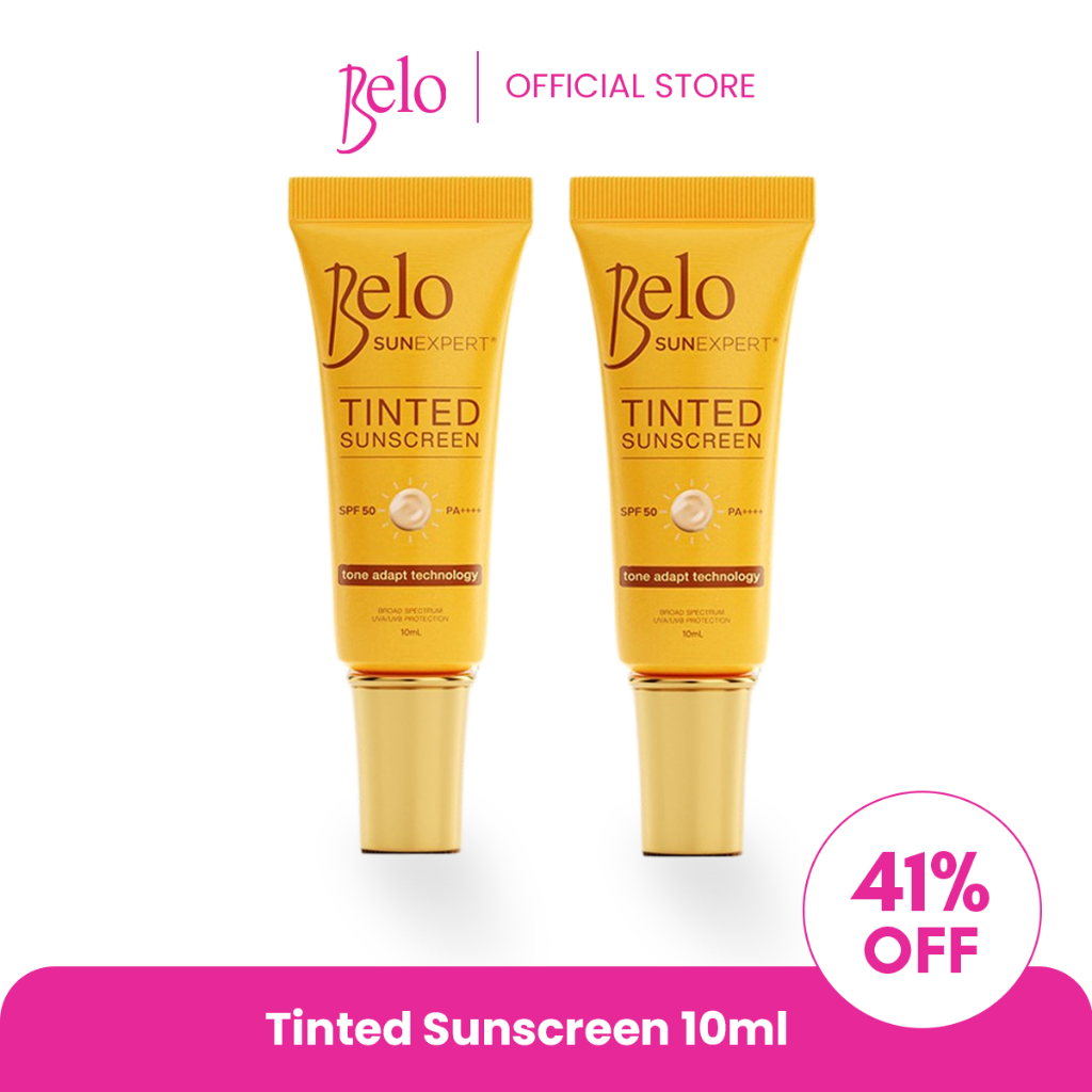 Belo SunExpert Tinted Sunscreen SPF50 PA++++ 10mL 2-PC | Shopee Philippines