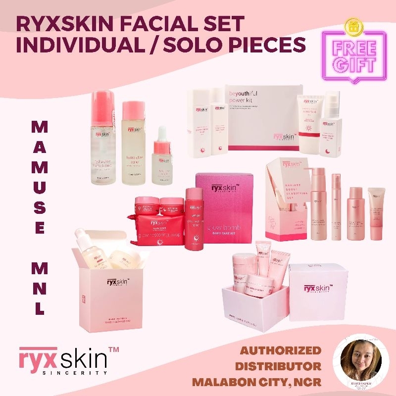 Ryx Individual Solo Pieces (Glowbomb, Pore Care, Radiant Boost, Power ...