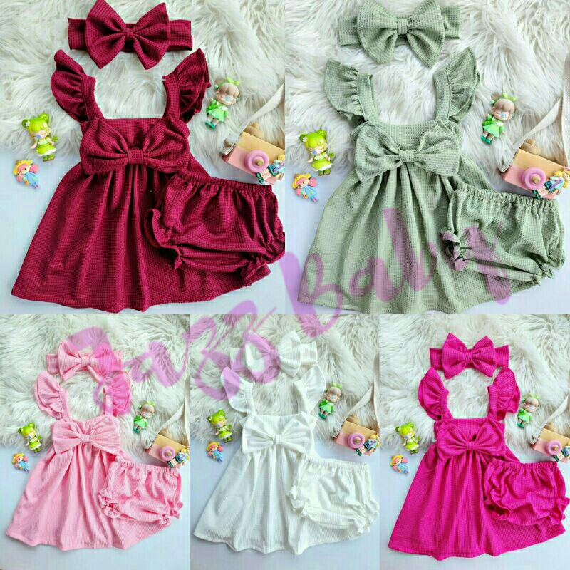 JazzBaby baby girl ootd dress with diaper cover mocha color of the year ...