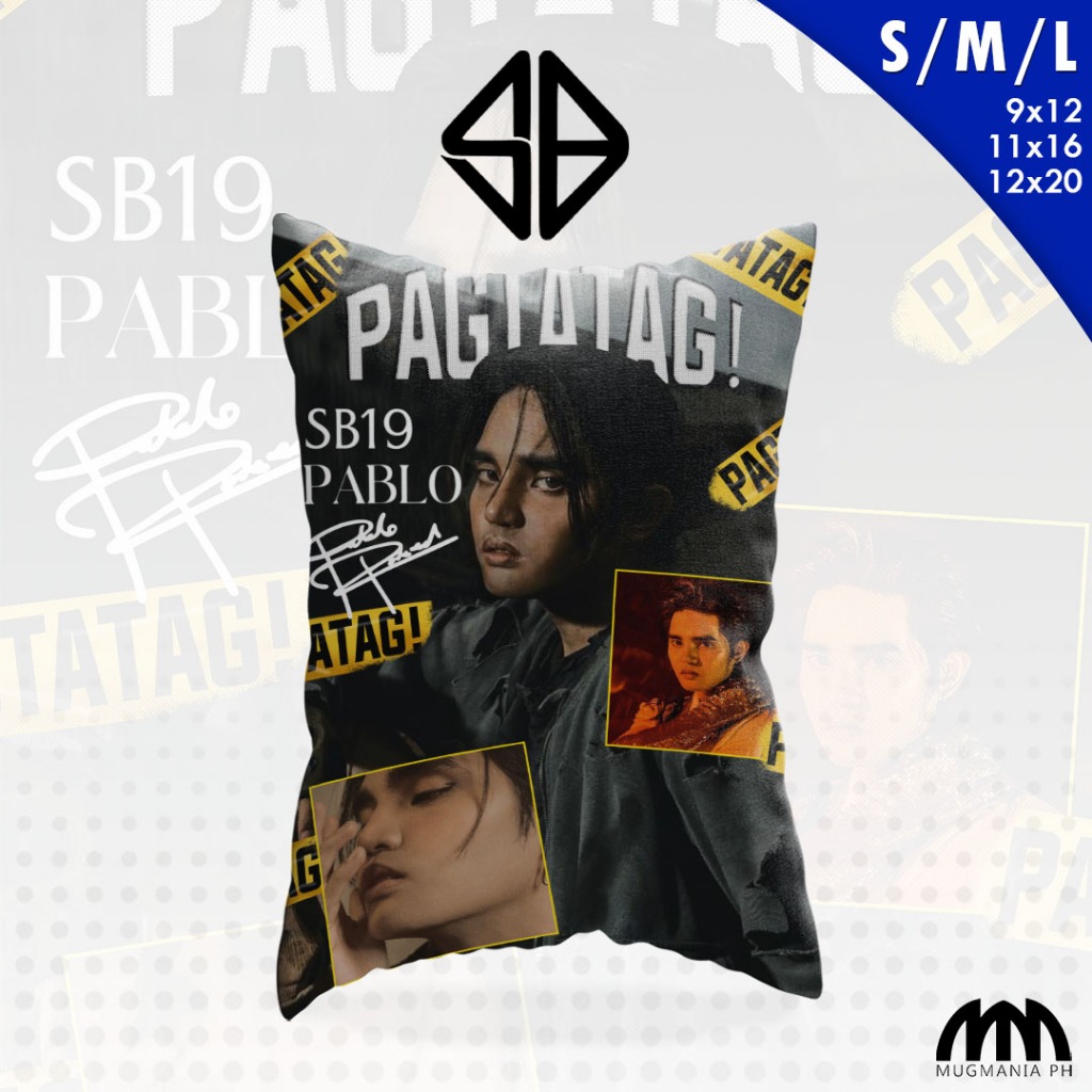 SB19 Pillows - Mugmania - PAGTATAG - Pablo, Stell, Ken, Justin, Josh ...