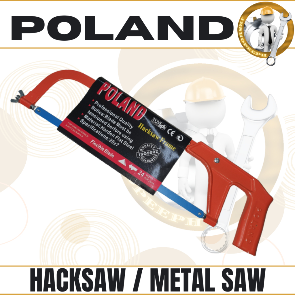 Jrshopeeph Poland Hacksaw Frame With Blade(Lagaring Bakal) 20x7 High ...