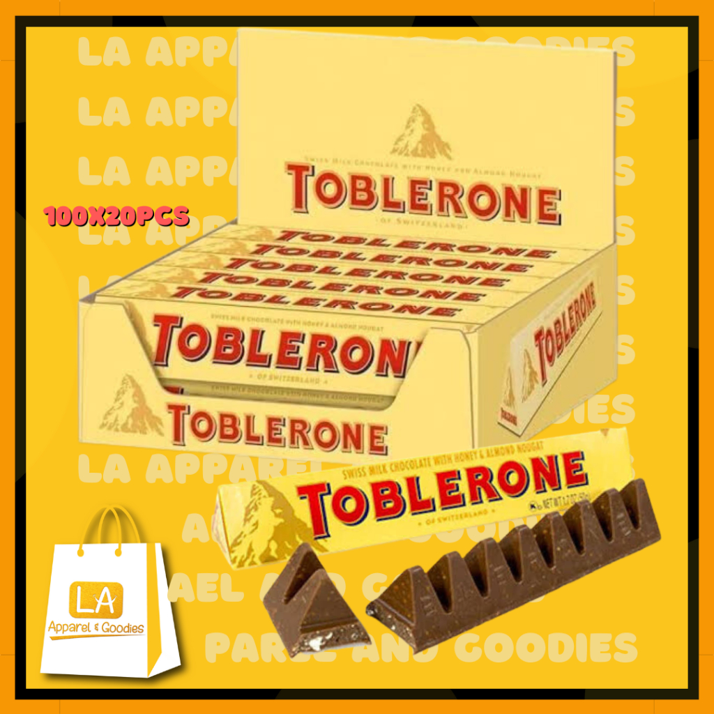 Toblerone Per Box Milk Cholate 100g | Shopee Philippines