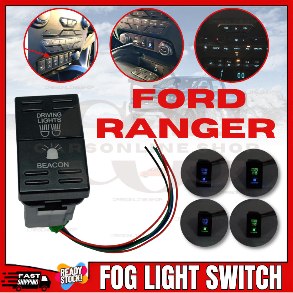 COS (10402) 1PC Dual LED Push Button Switch Driving Light Fog Bar For ...