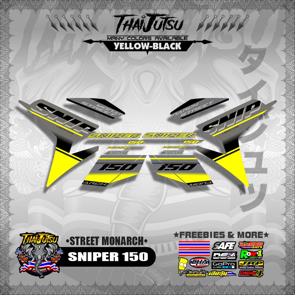 SNIPER 150 DECALS ( STREET MONARCH )【ThaijutsuStickers】 | Shopee ...
