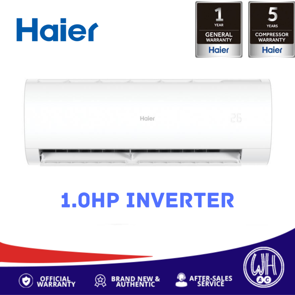 Haier 1.0HP Split Type Inverter Clean Cool Pro Aircon (HSU-09PSV32) | Shopee Philippines