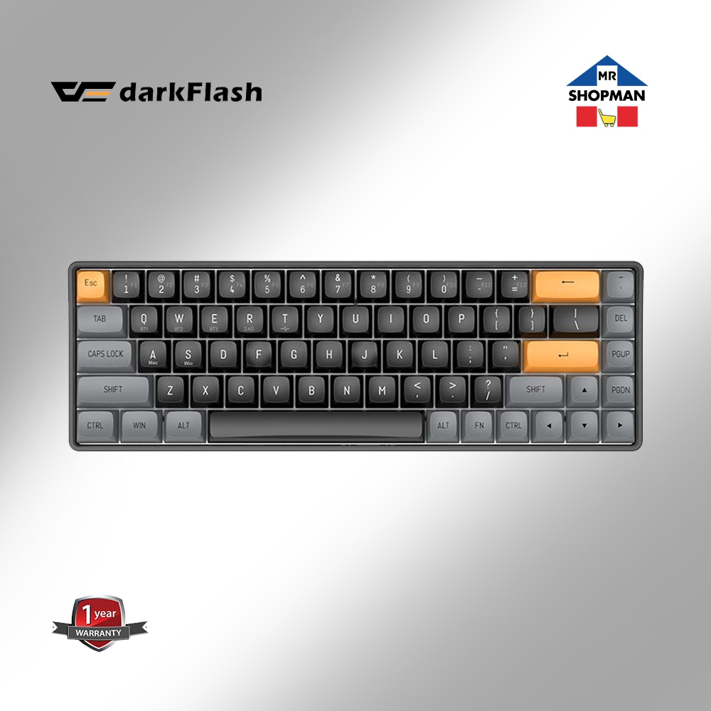 Darkflash GD68 Wireless 68 Key Hot Swappable Mechanical Gaming Keyboard | Shopee Philippines
