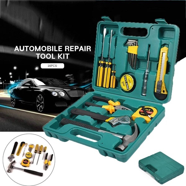 G102 16 Pcs Professional Hardware Home Repair Accessory Tools Set ...