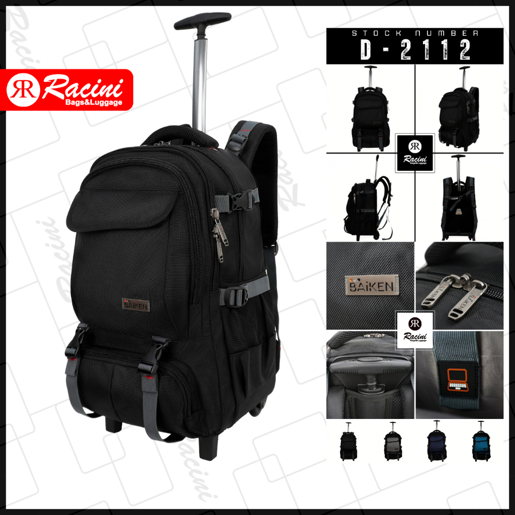 Racini Baiken D-2112 Series Travel and Fashion Backpack Trolley ...