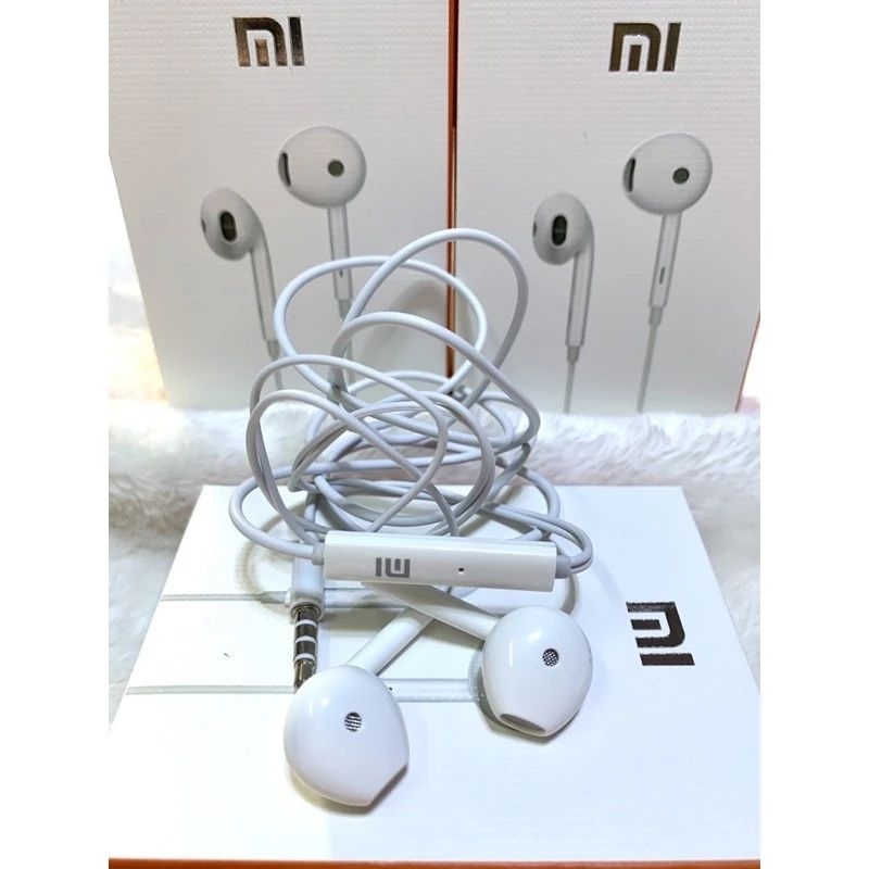 Xiaomi MI Half In-Ear Earphone with 3.5mm Jack, Remote and Built-in ...