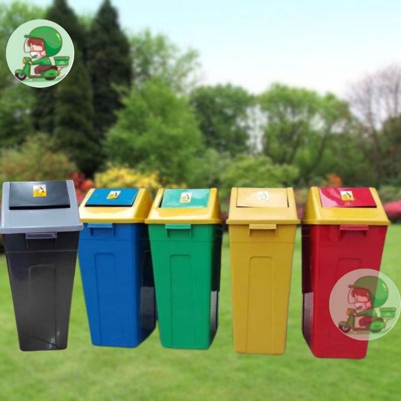 HOT SALE 6309 ORIENTAL 32LITERS TALL PLASTIC WASTE BN/RECYCLING BIN ...