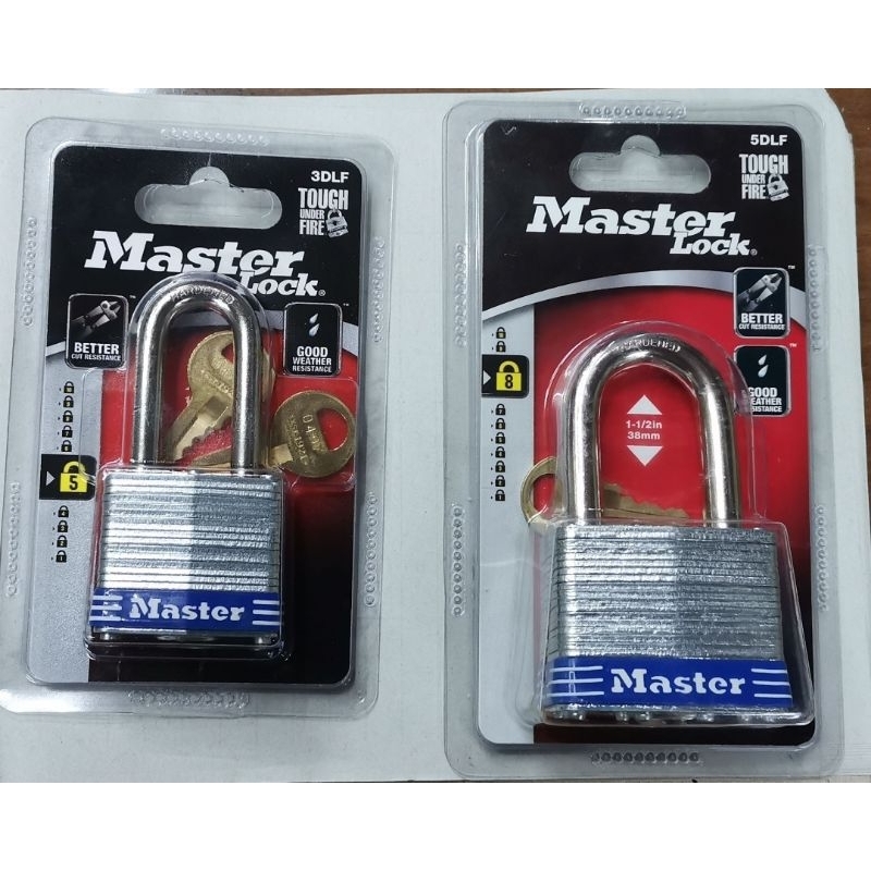 Master Lock Laminated Padlock Long Shackle 3-Lf / 5-Lf ( 40mm, 51mm ...