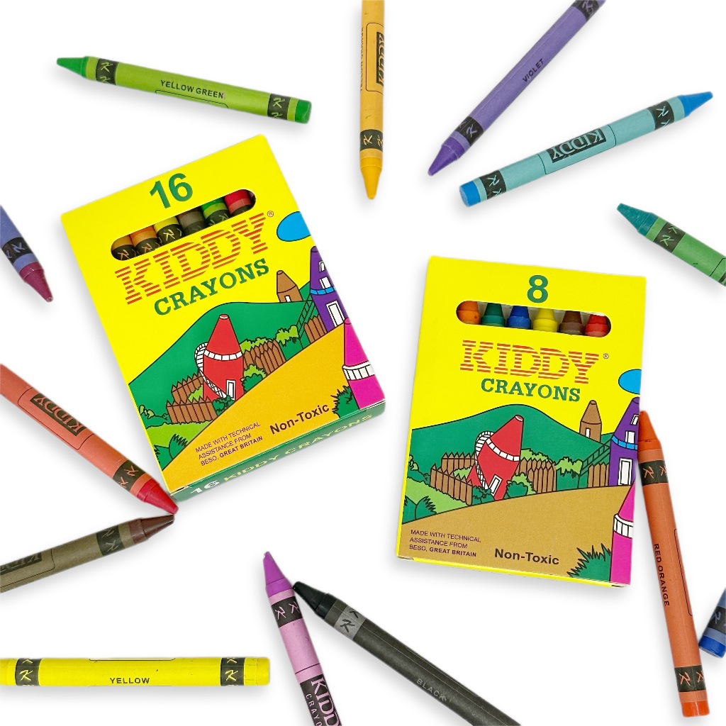 KIDDY NON TOXIC CRAYONS FOR KIDS COLORING | Shopee Philippines