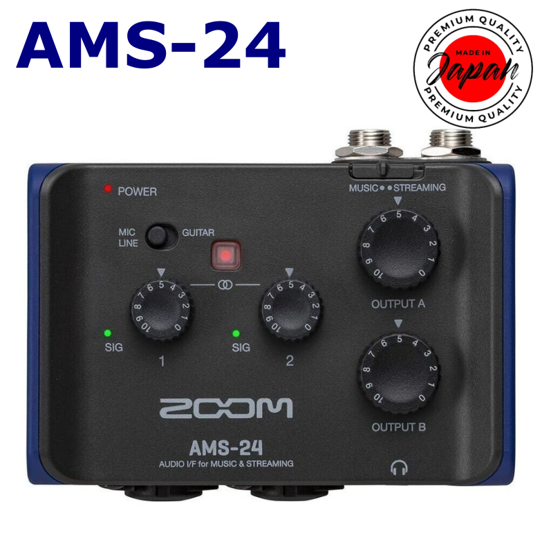 ZOOM AMS-24 Audio Interface 2-in/4-out USB-Type-C Free shipping direct from Japan | Shopee ...