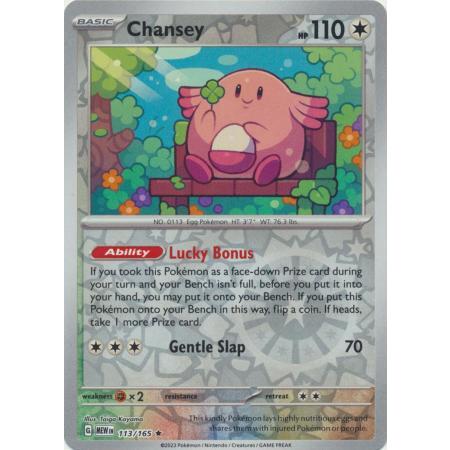 Chansey - 113/165 - Holo Rare Scarlet & Violet 151 Singles | Shopee ...