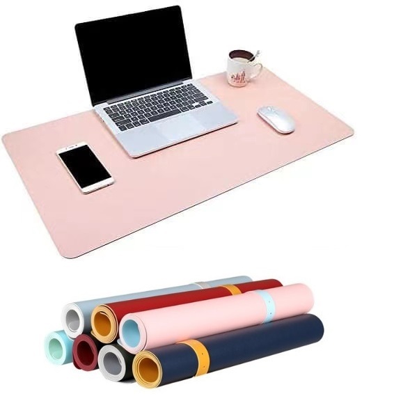 Double-side PU Leather Desk Pad Waterproof Mouse Pad Portable Large ...