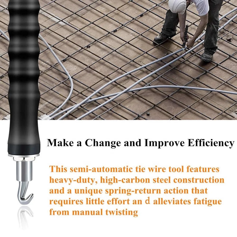 Semi-automatic Rebar Tying Hook Construction Winding Tools Wire ...