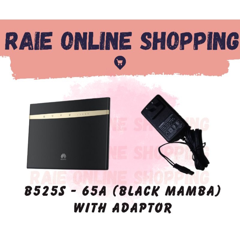 Huawei B525s - 65a (BLACK MAMBA) 4G+ LTE CAT6 BROADBAND WIFI MODEM ROUTER | Shopee Philippines