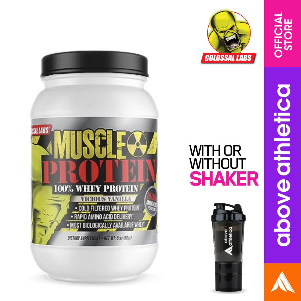Colossal Labs Muscle Protein 100% Whey Protein Powder 5lbs | Shopee ...