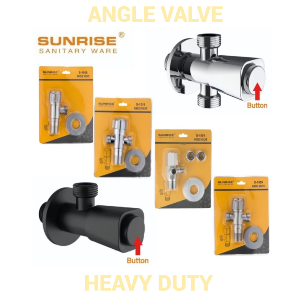 Sunrise Angle Valve One Way And Two Way Heavy Duty | Shopee Philippines
