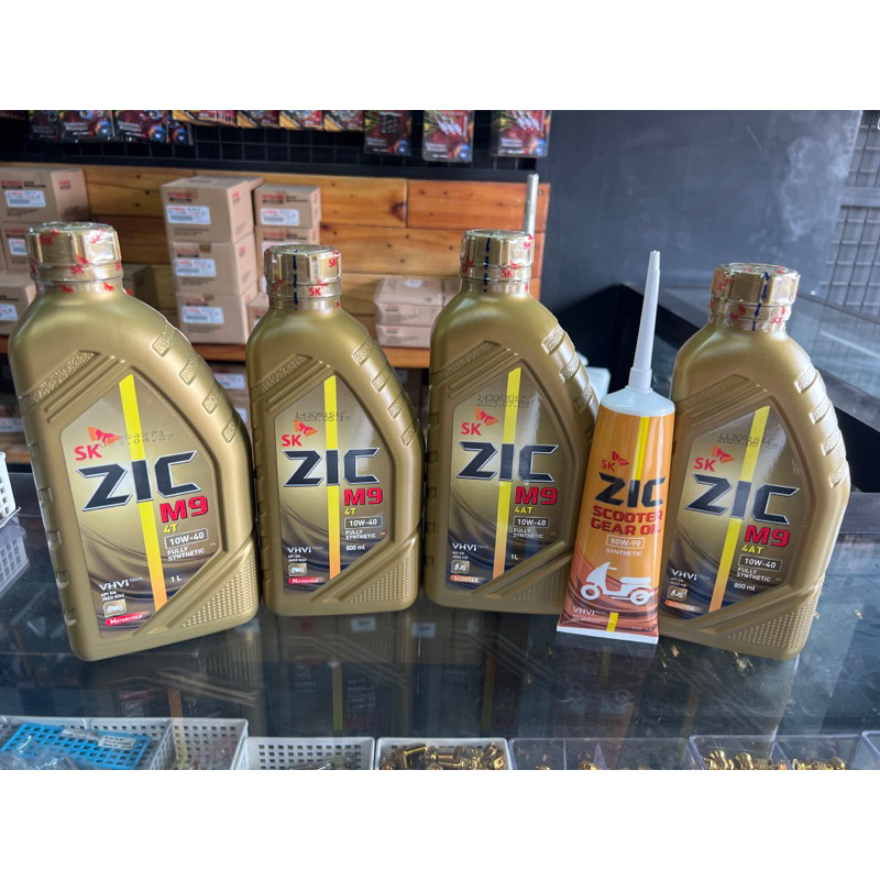 OIL SK ZIC M9 800ML/1L JASO MA2/JASO MB (Free gear oil for scooter ...