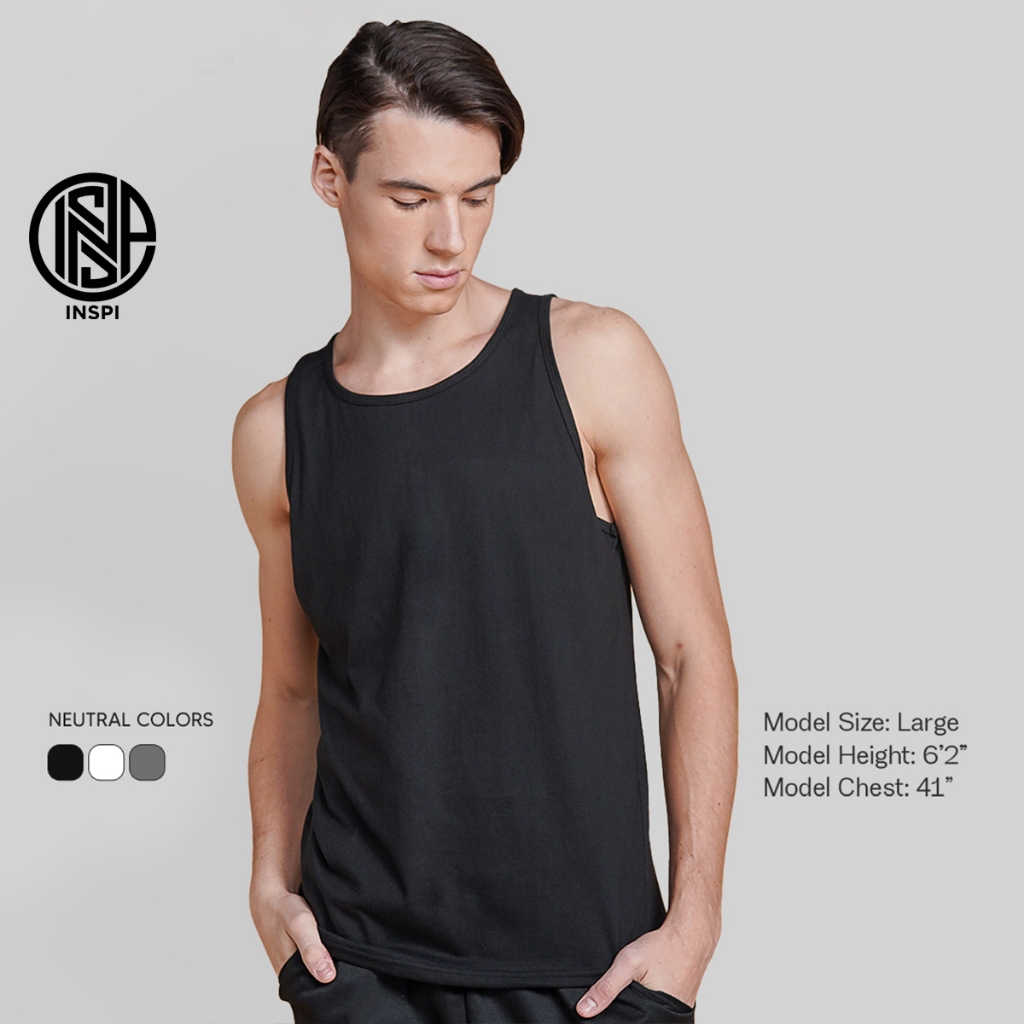 INSPI Basics Sando for Men Tank Top Sleeveless Tops for Women Racerback ...