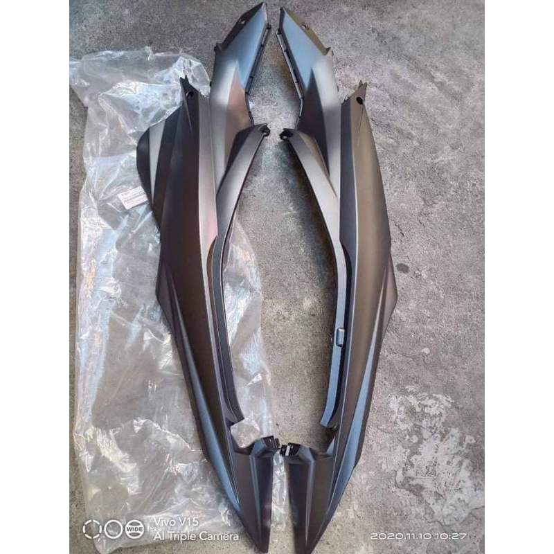 raider 150 body cover matte black genuine sold as pair (SGP). | Shopee ...
