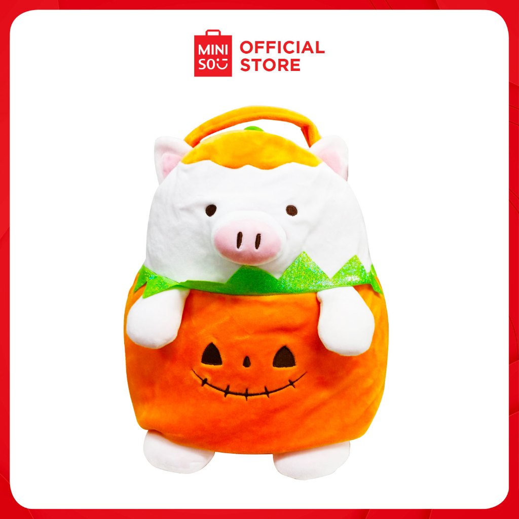 MINISO Mini Family Halloween Series 14in. Plush Candy Bag (Pumpkin Gigi ...