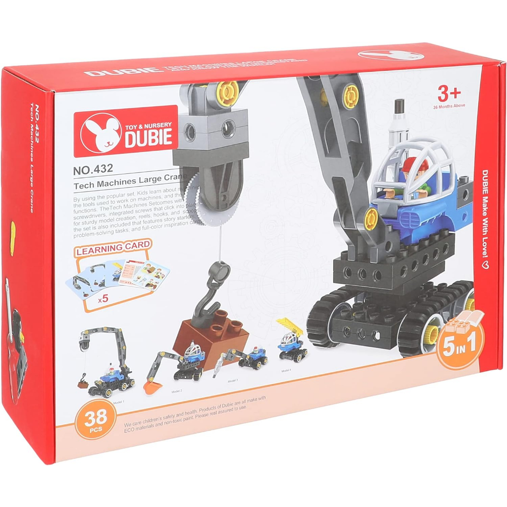 DUBIE, 432 TECH MACHINES LARGE CRANE 5-IN-1 (138 PCS) | Shopee Philippines