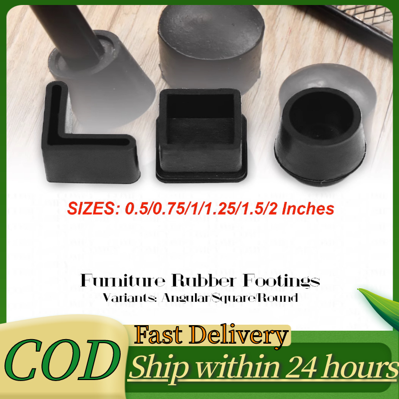 (COD) Rubber Footing Round Tube Tubular Funitures ( Price 1pcs )(Take ...