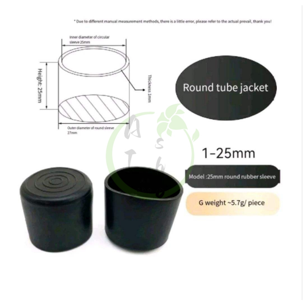 (COD) Rubber Footing Round Tube Tubular Funitures ( Price 1pcs )(Take ...