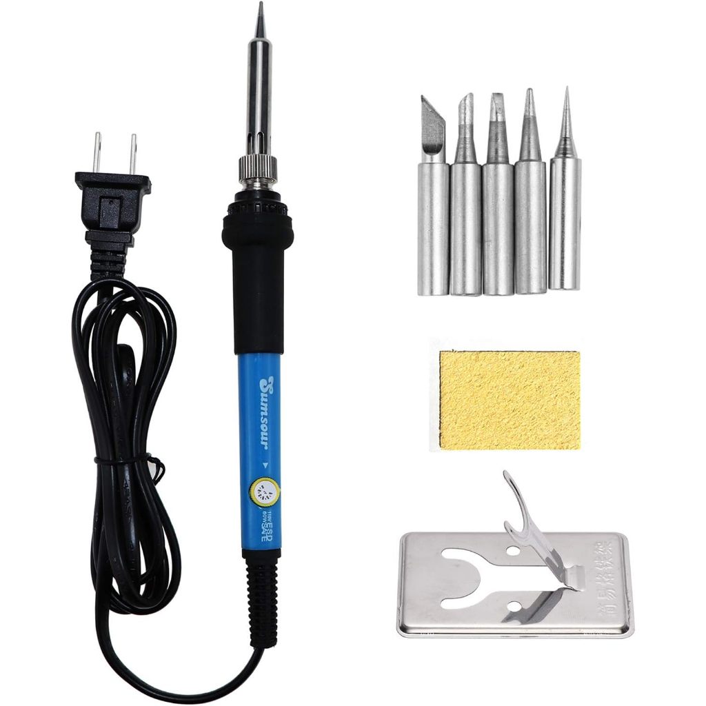 ALLAN 220V 60W Adjustable Temperature Electric Soldering Iron Welding ...