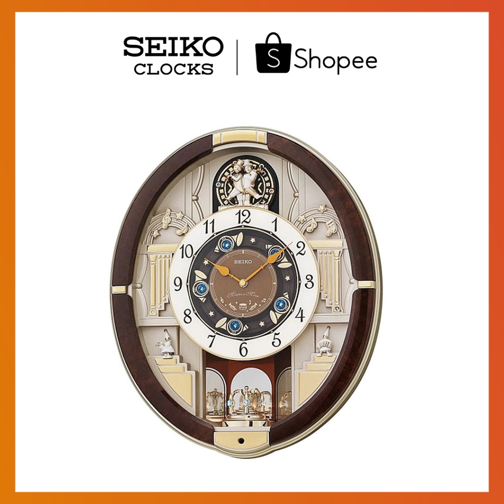 Seiko Melodies in Motion QXM289B Analog Musical Wall Clock | Shopee ...