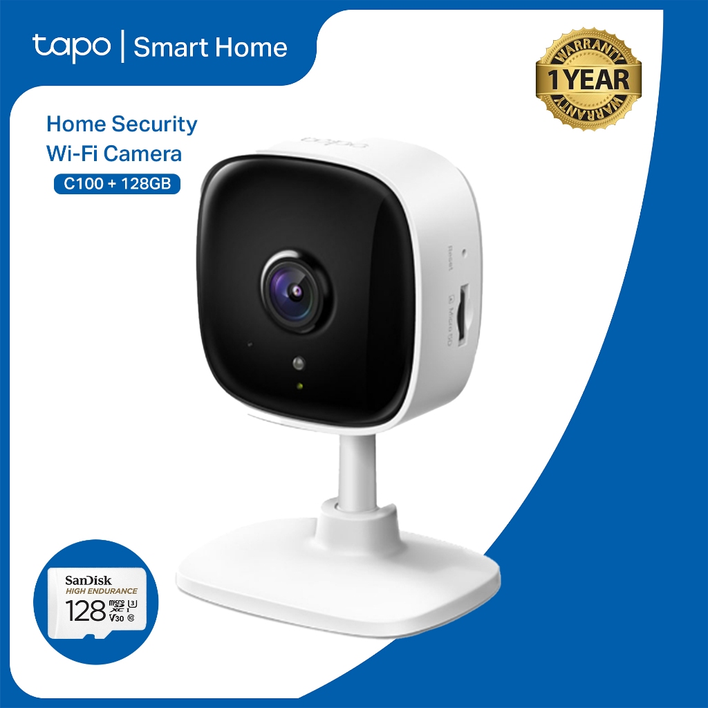 TP-Link Tapo C100 2MP Home Security Wifi IP CCTV Camera Connect to ...
