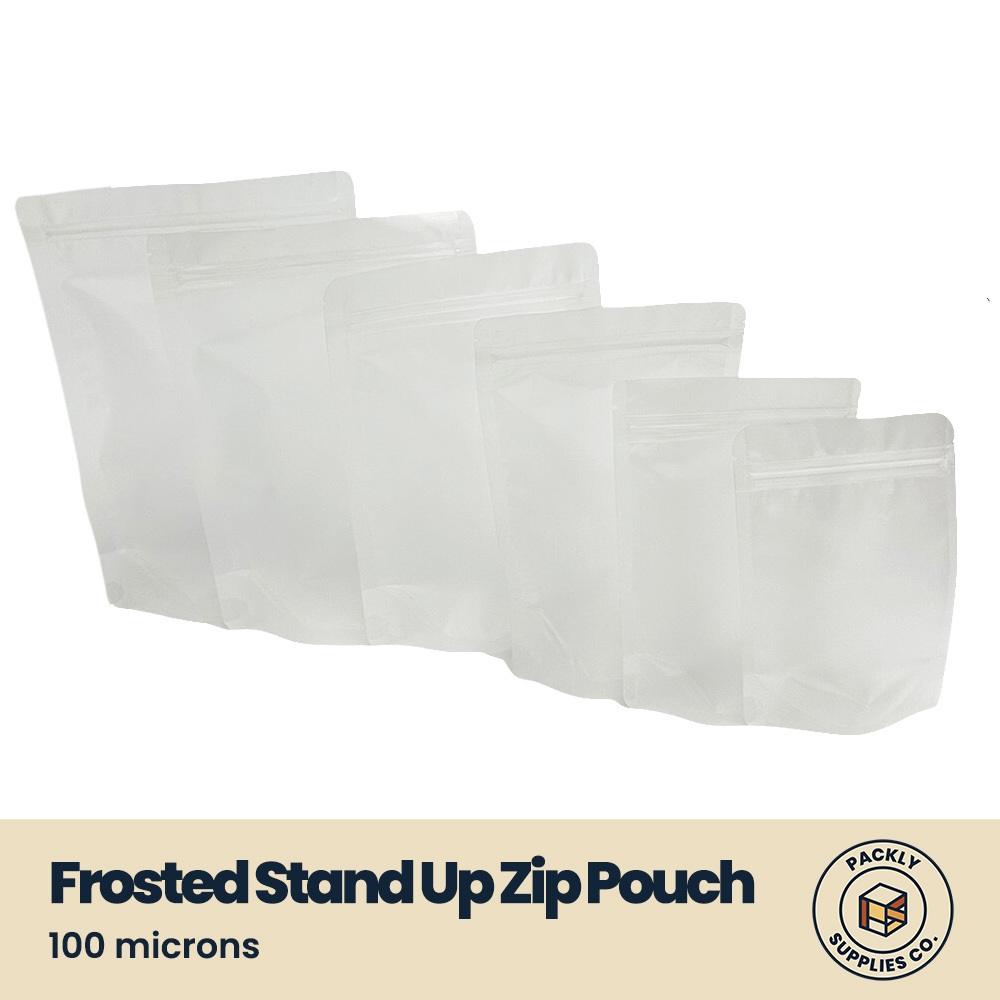 (100PCS) Frosted Stand Up Ziplock Pouch | Shopee Philippines