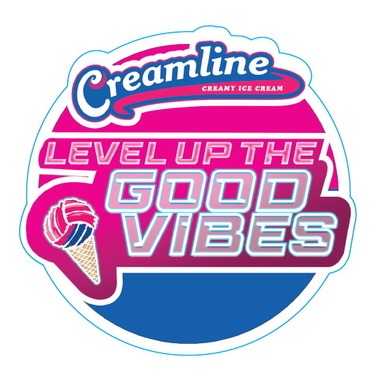 Creamline Cool Smashers Car Sticker "Level Up the Good Vibes" | Shopee ...
