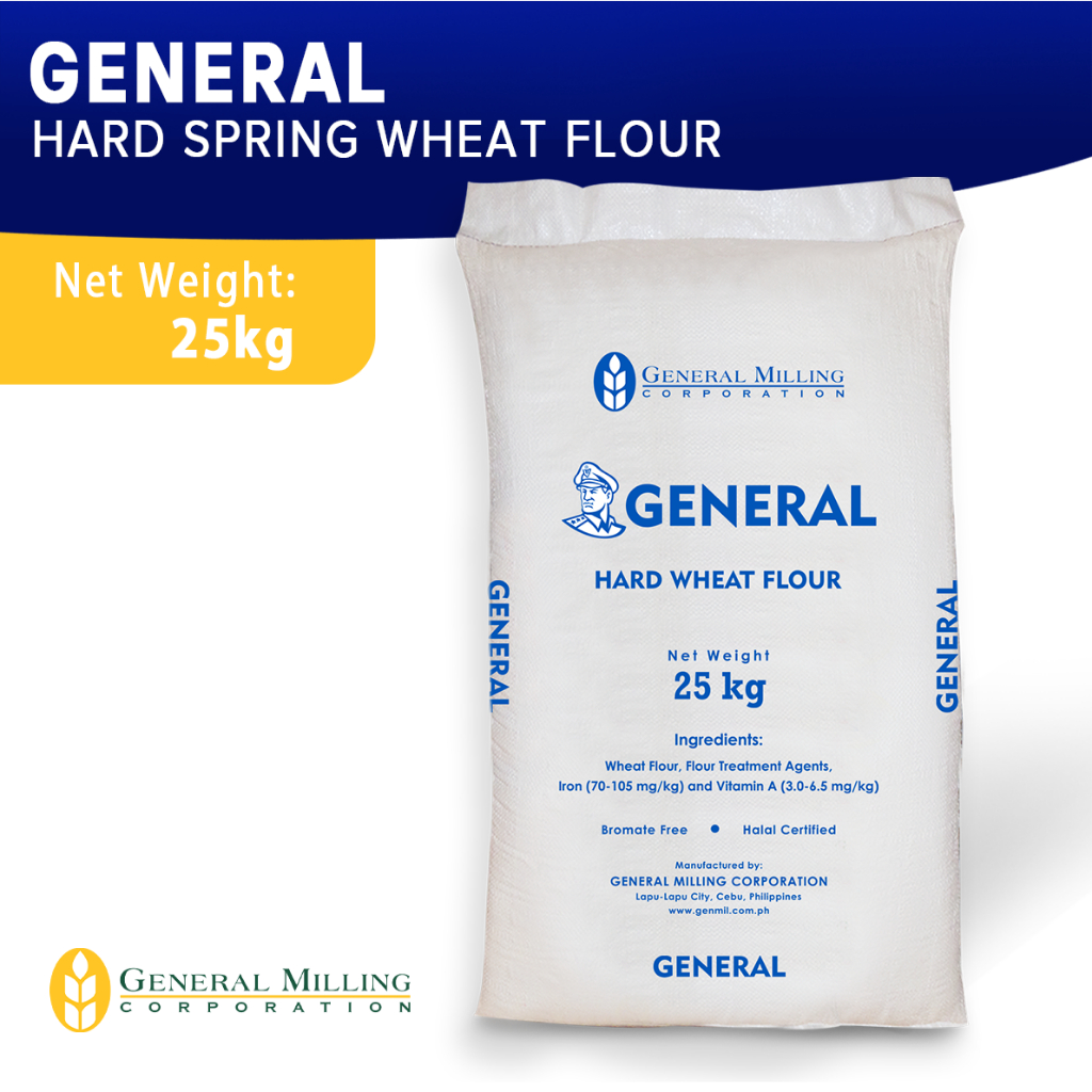 General Montana Hard Spring Wheat Flour 25kg | Shopee Philippines