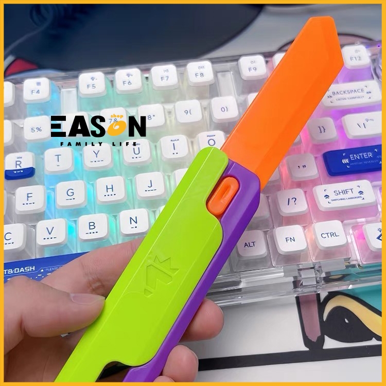 EasonShop COD 3D Carrot Knife Luminous Gravity Knife Decompression Toy ...