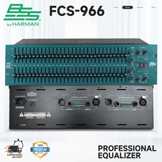 EQ BSS FCS966 equalizer 2 x 31 frequency band 2 layers, long slides 31 ...