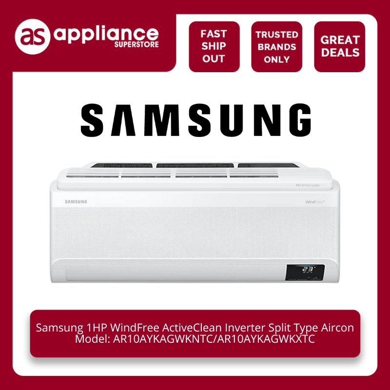 Samsung 1HP WindFree ActiveClean Inverter Split Type Aircon ...