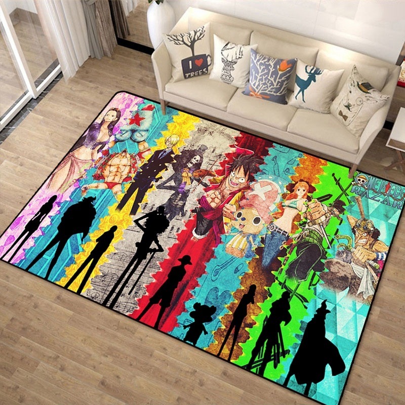 One Piece Carpet Living Room Sofa One Piece Cartoon Floor Mat Absorbent ...