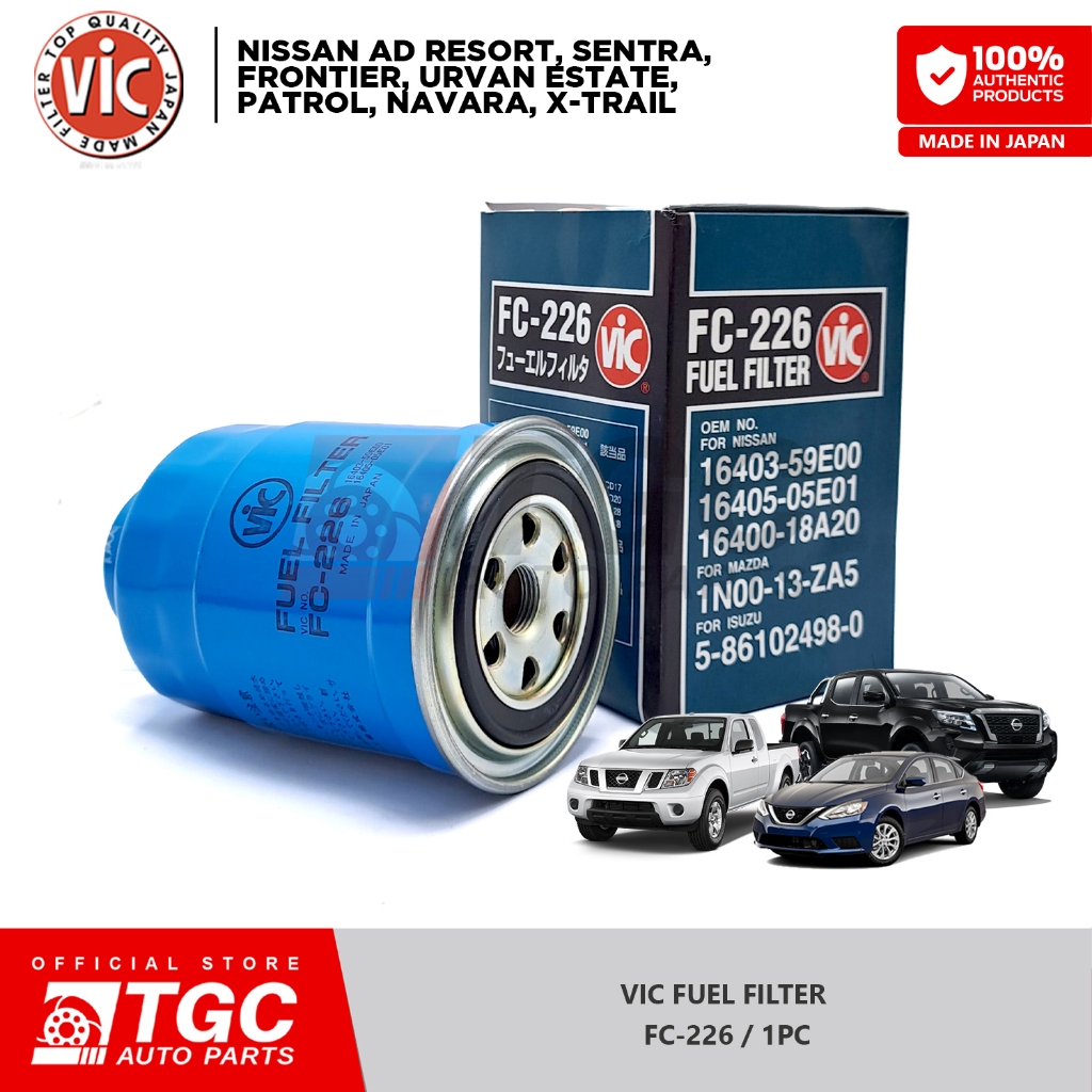 VIC Fuel Filter for Nissan AD Resort Sentra Frontier Urvan Estate ...