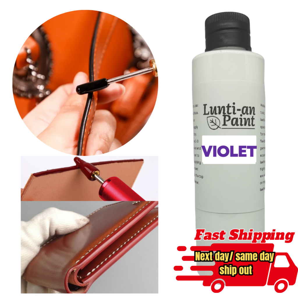 Violet Rubber Lining Coat - Edge Paint for edges of Leather Bags, Shoes ...
