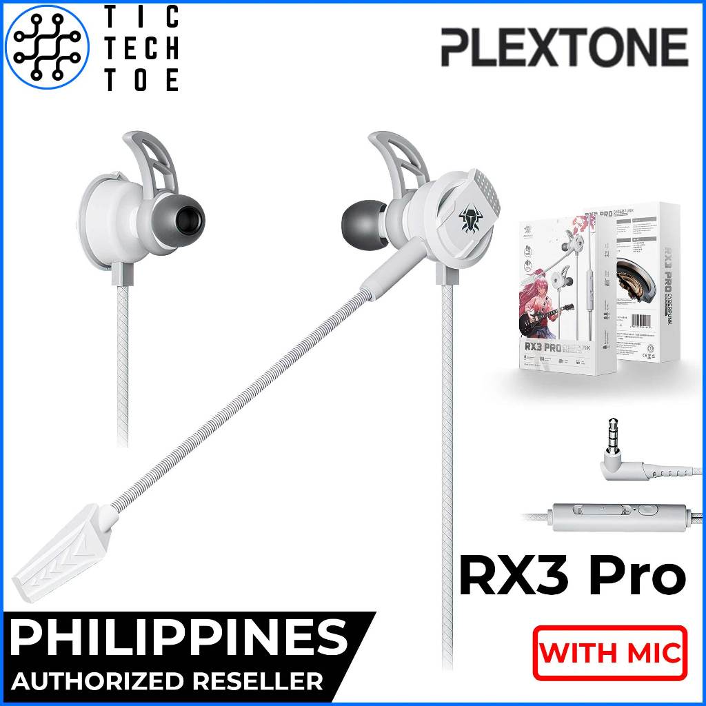 Plextone xMOWI RX3 Pro Gaming Bass Earphones with Dual Mic | Shopee Philippines