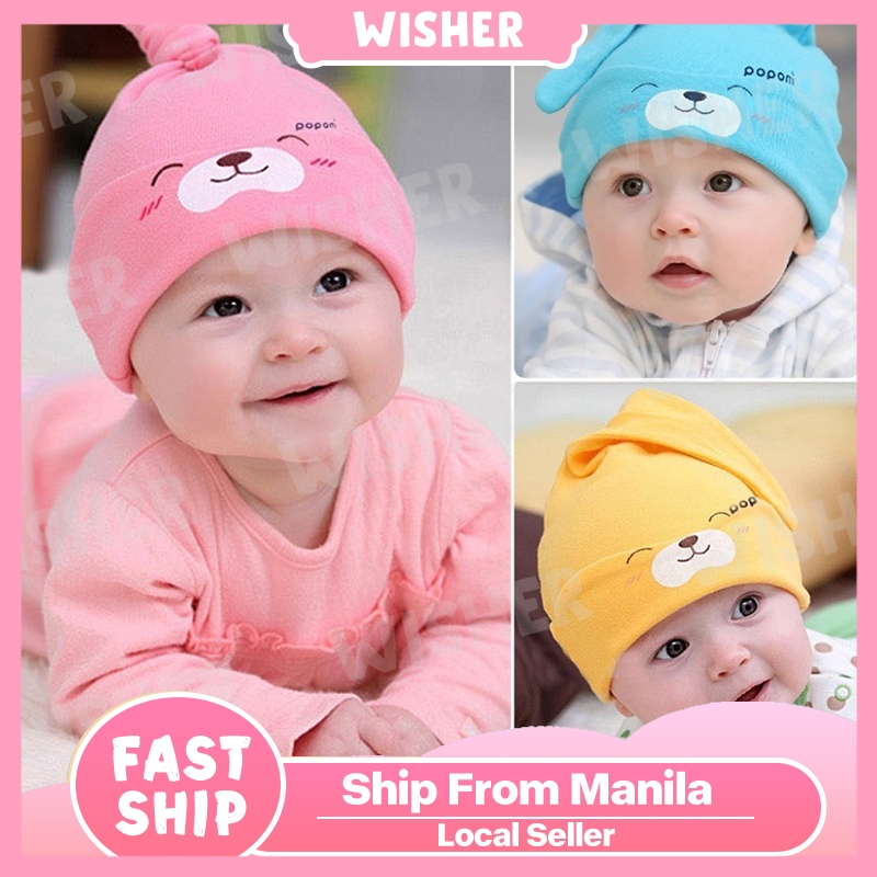 Fashion Cute Baby hat/Baby Bonnet baby cotton caps baby hats 0-24 ...