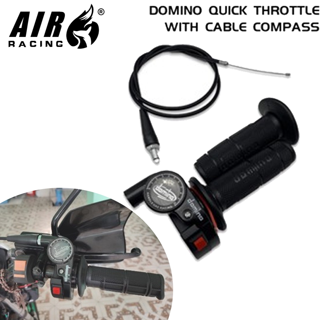 Domino Quick Throttle With Cable Compass Handle Grip Universal | Shopee Philippines