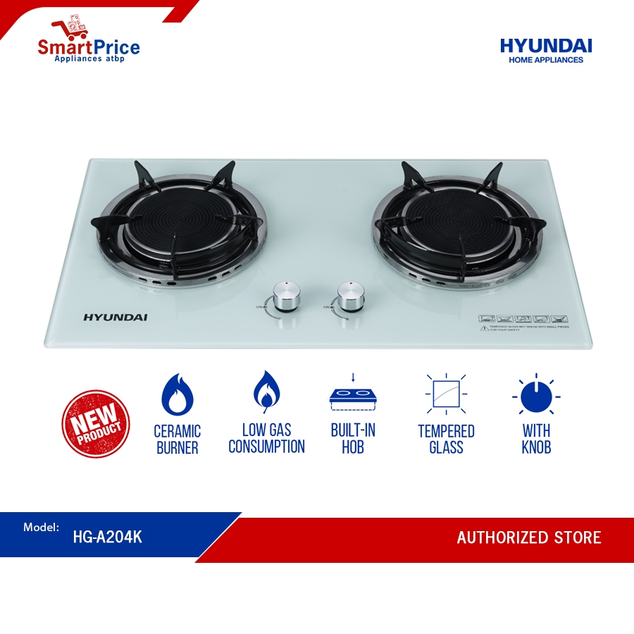 Hyundai Double Infrared Ceramic Burner Tempered Glass Built-in Gas ...