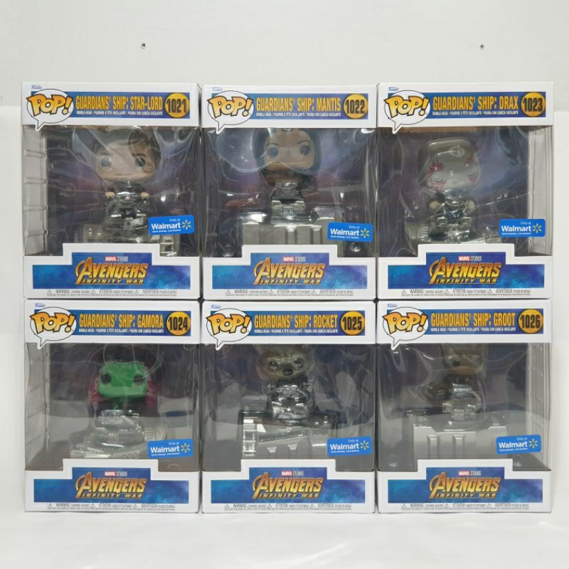 STARLORD GAMORA DRAX GROOT MANTIS ROCKET GUARDIANS' SHIP Marvel Walmart ...