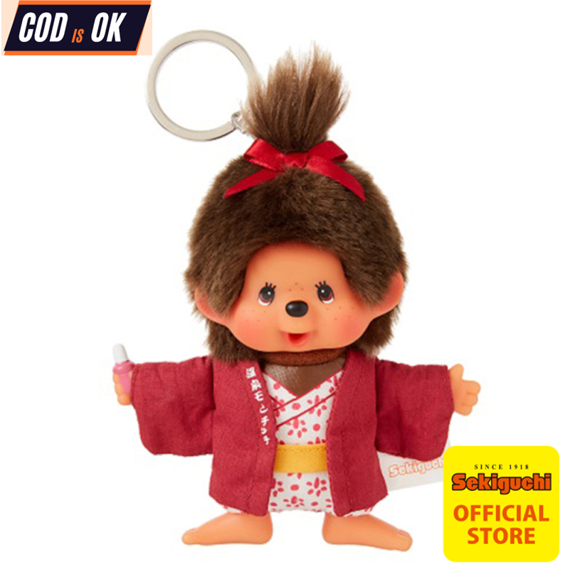 Sekiguchi Hot Spring(Onsen) Monchhichi Key Chain Girl H14.5cm Cash On ...