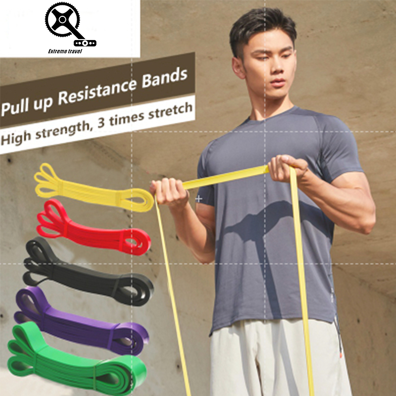 Fitness Equipment Pull Up Assist Resistance Band Exercise Rubber Loop ...
