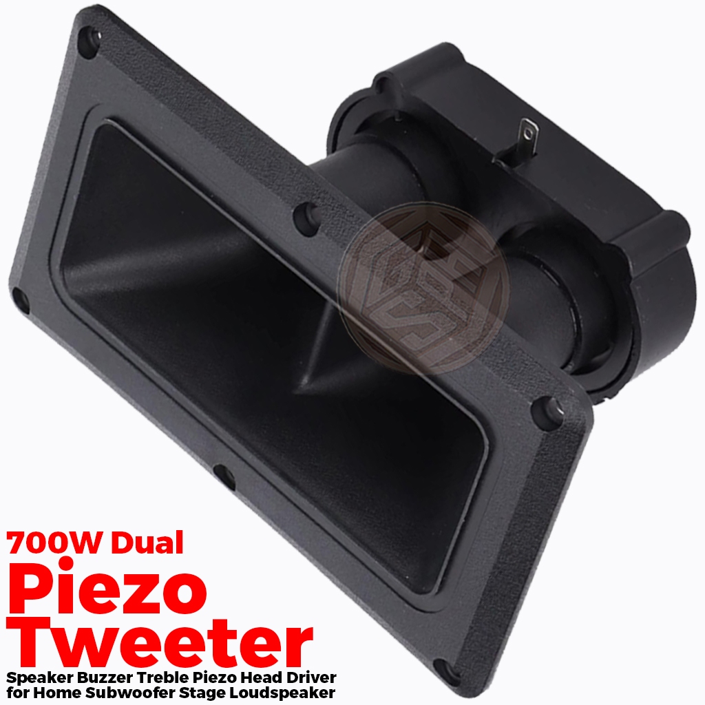 700W Dual Piezo Tweeters Horn Piezoelectric Speaker Buzzer Treble Piezo ...